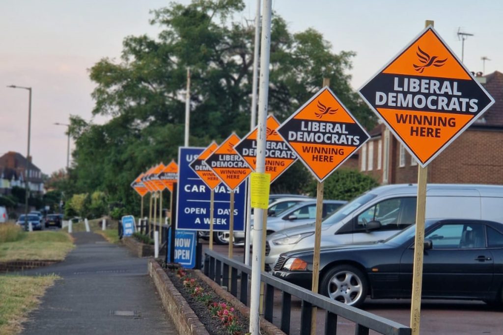 Liberal Democrats winning here